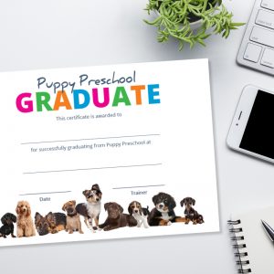 Puppy Graduation Certificates | Veterinary Branding